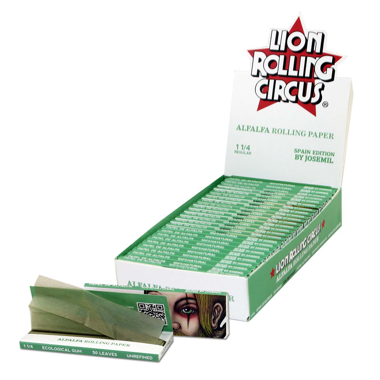 Lion Rolling Circus Alfalfa Rolling Papers 1¼ | Black Leaf