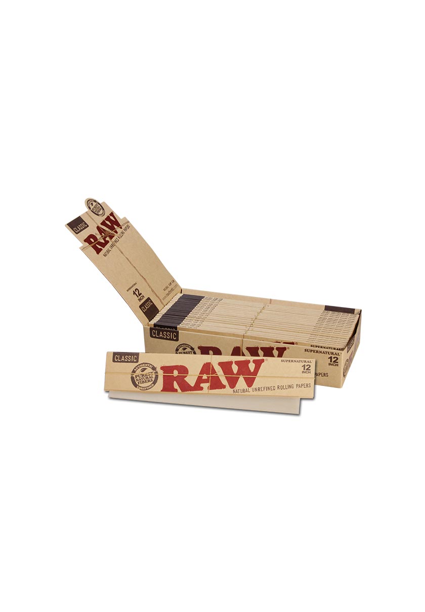 RAW Classic Longpapers HUGE 12inch | Black Leaf